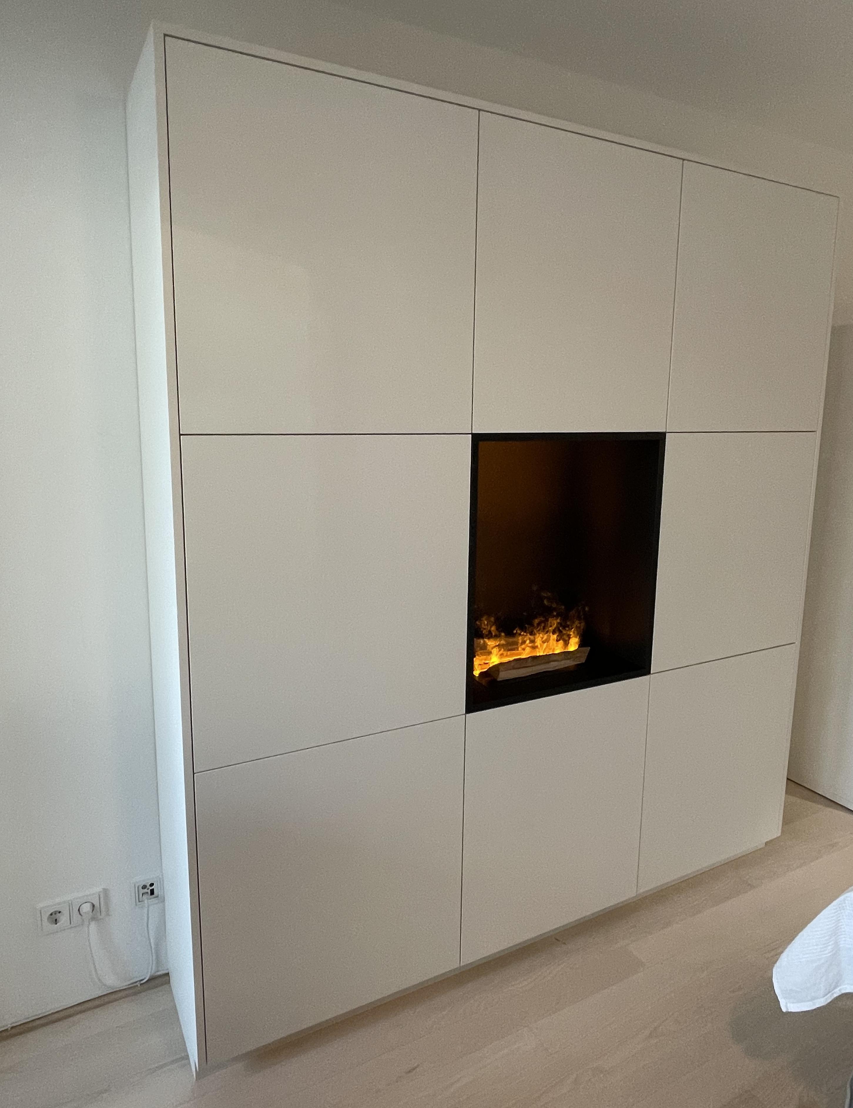 Wohnzimmerschrank Mit Kamin